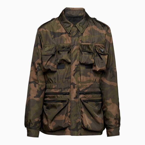 Prada | Jackets & Coats | Prada Camouflage Jacket In Renylon | Poshmark